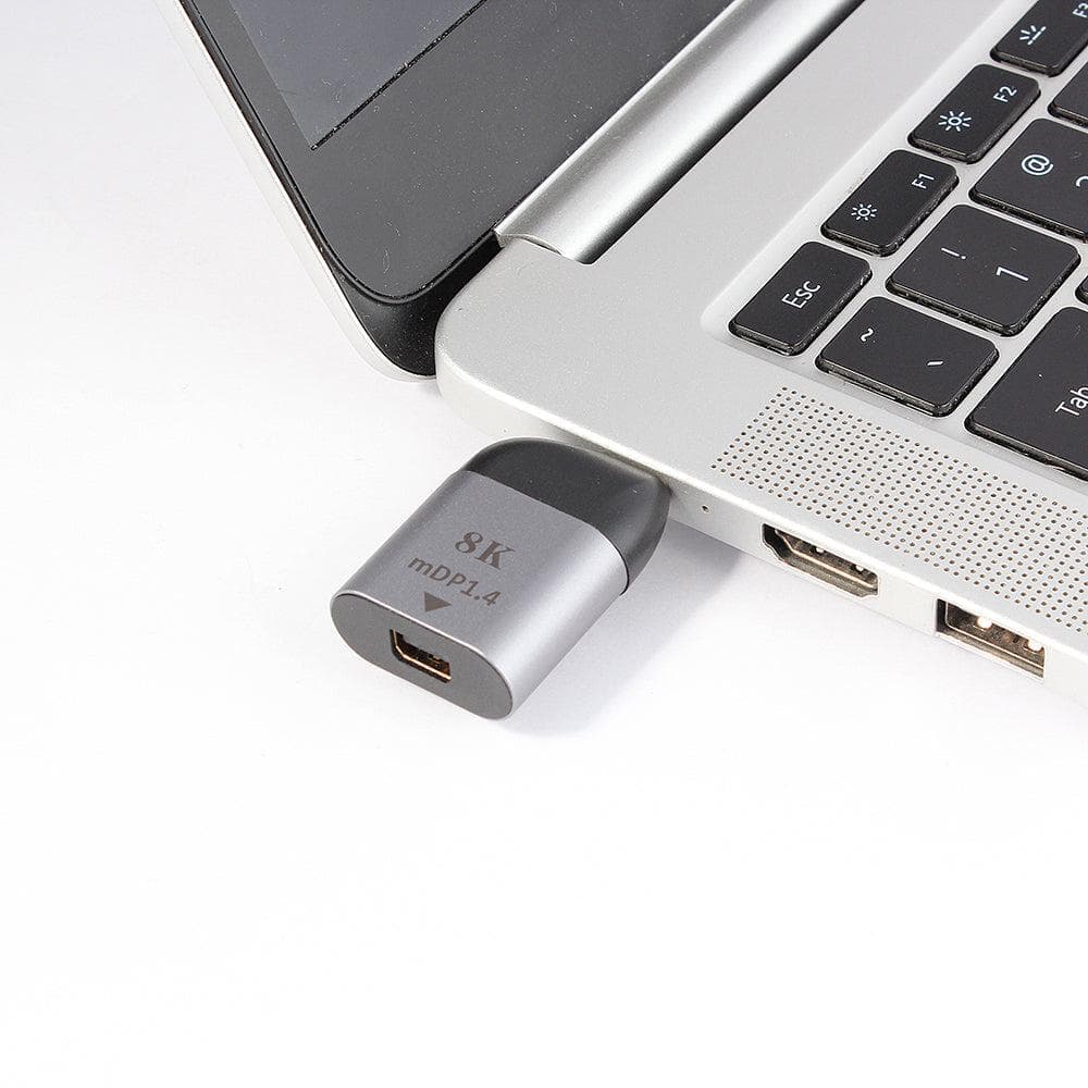 NÖRDIC USB C til Mini DisplayPort Adapter 8K i 60Hz Støtte for 3D og ...