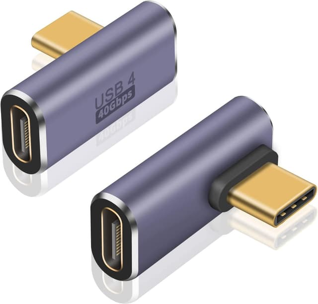NÖRDIC USB4 vinklet adapter han til hun 40G 8K60Hz PD100W | Elgiganten ...