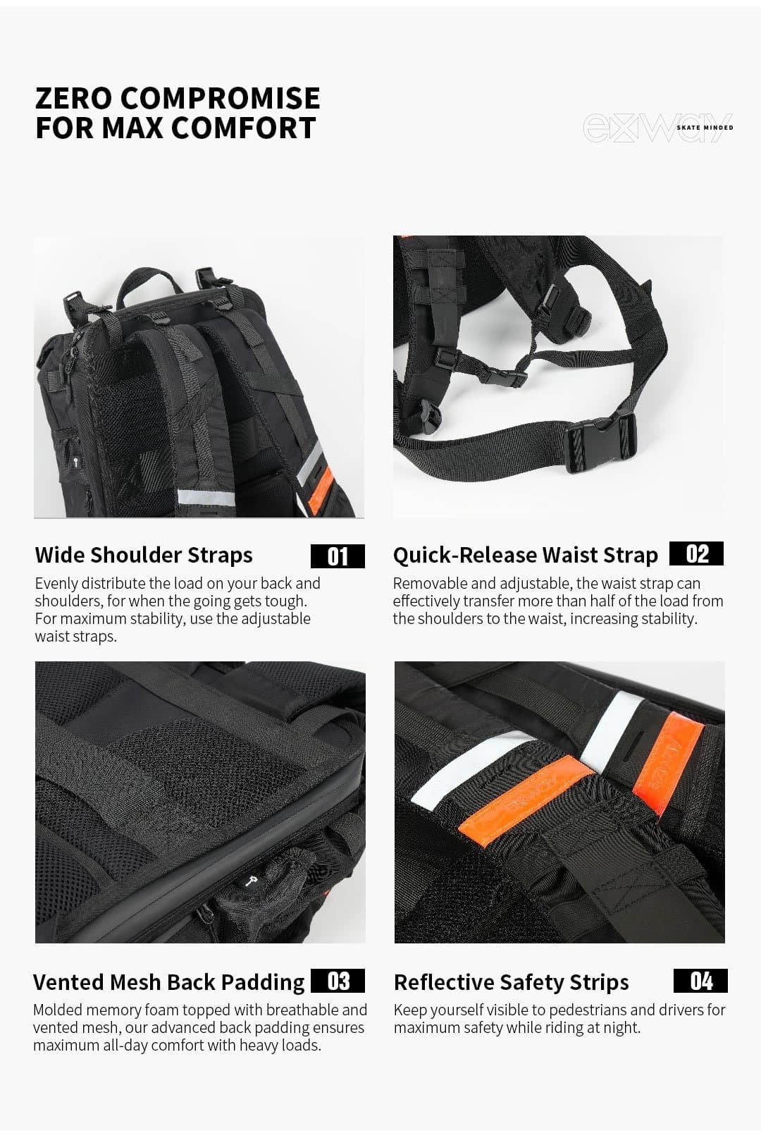 Exway Pro Skate Backpack - Elkjøp