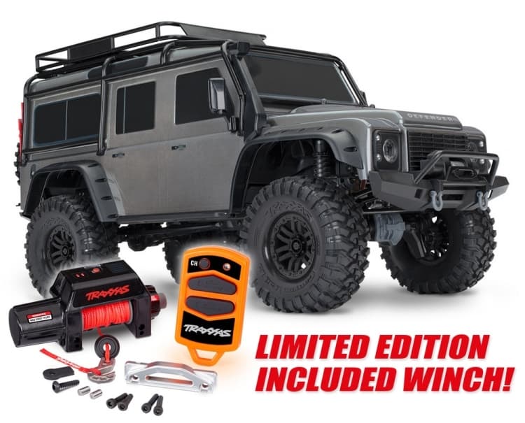 Traxxas TRX-4 Land Rover Defender Silver 1/10 RTR - Elkjøp