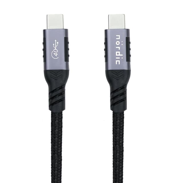 NÖRDIC USB4 kabel 3m 40Gbps data 8K video PD 100W kompatibel med ...