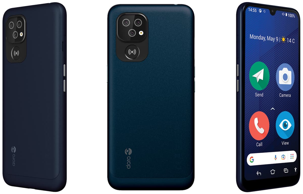 Doro 8210 4/64GB smarttelefon (blå) - Elkjøp