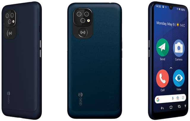 Doro 8210 4/64GB smarttelefon (blå) - Elkjøp | Elkjøp
