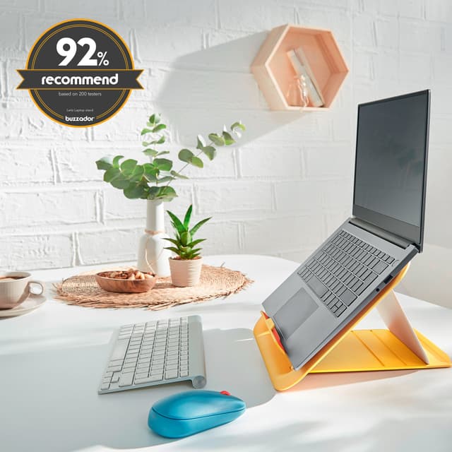 Laptop riser Leitz Cosy gul | Elgiganten