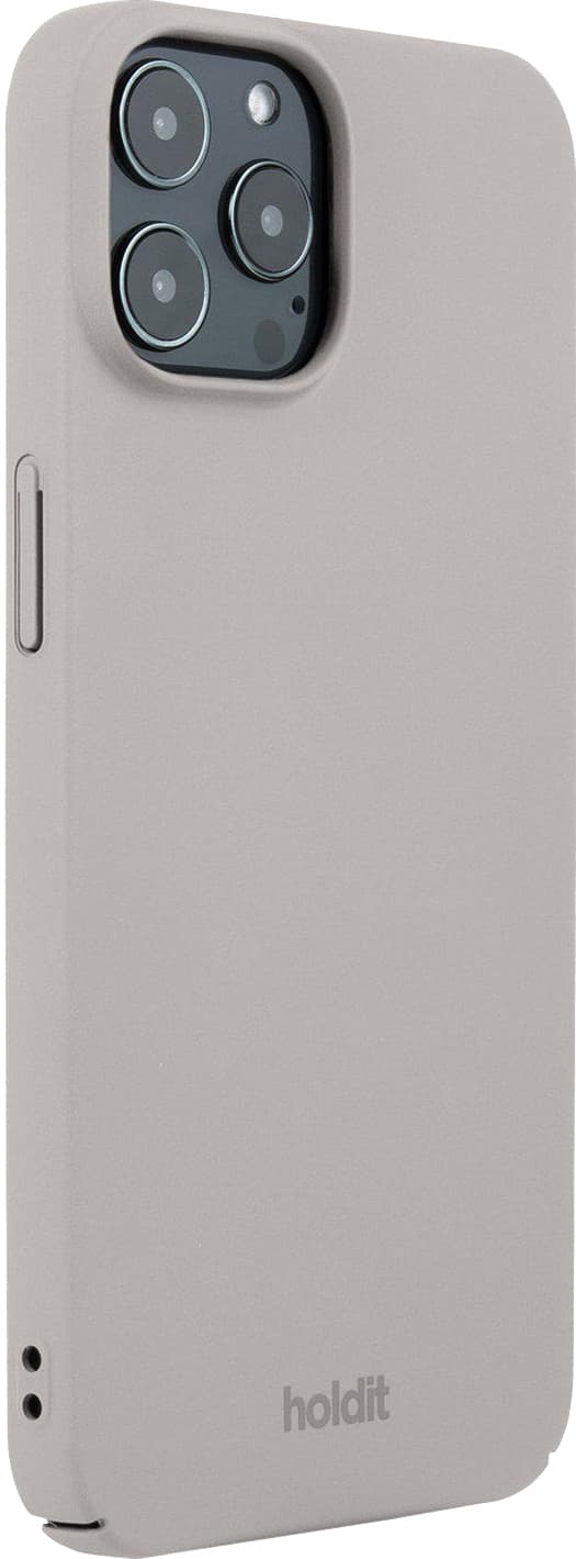 Holdit Slim Case iPhone 12/12 Pro deksel (gråbrun) - Elkjøp