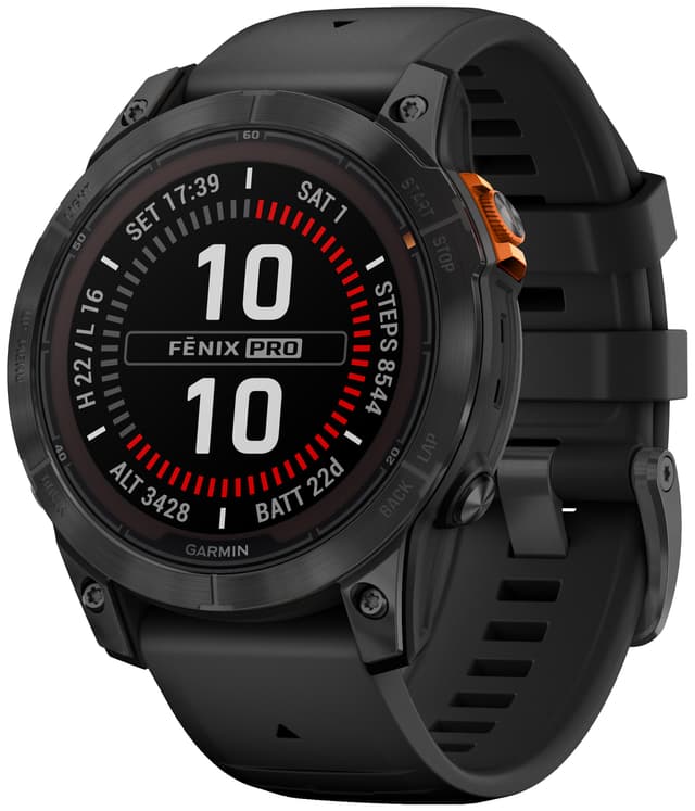 Garmin Fenix 7 Pro Solar smartklokke, 47mm (sort) - Elkjøp