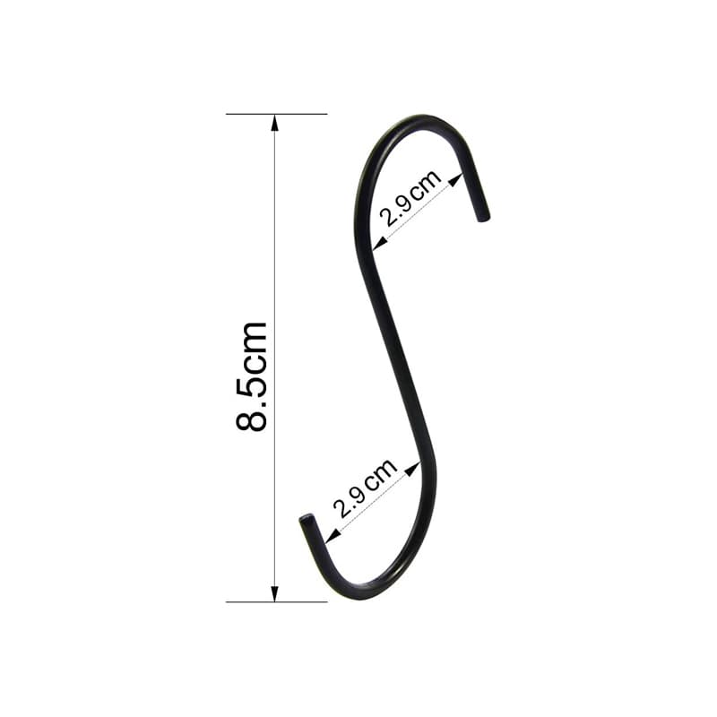 Multifunksjonell S krok sømløs krok 30-Pack Sort M - Elkjøp | Elkjøp