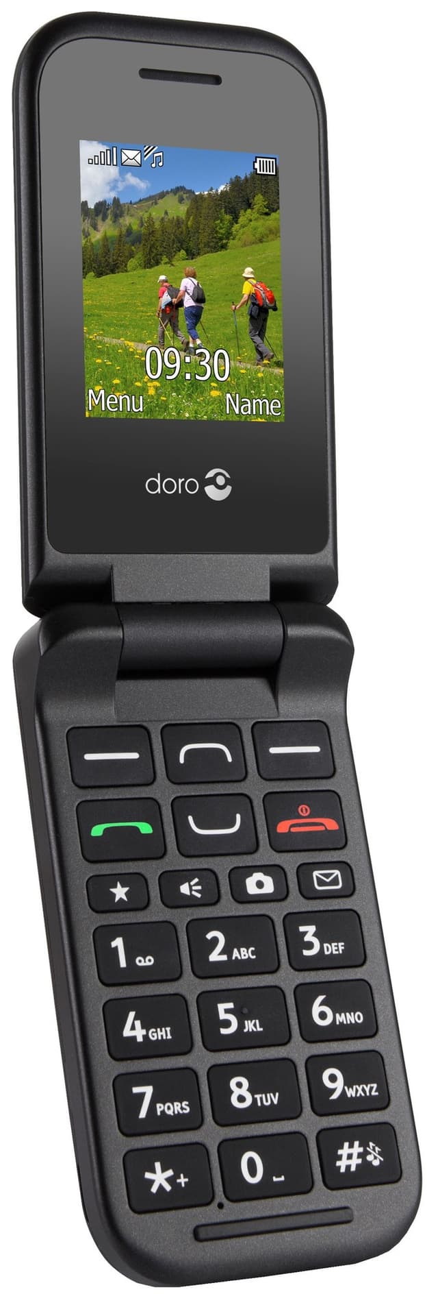 Doro PhoneEasy 609 mobiltelefon (sort) - Elkjøp | Elkjøp