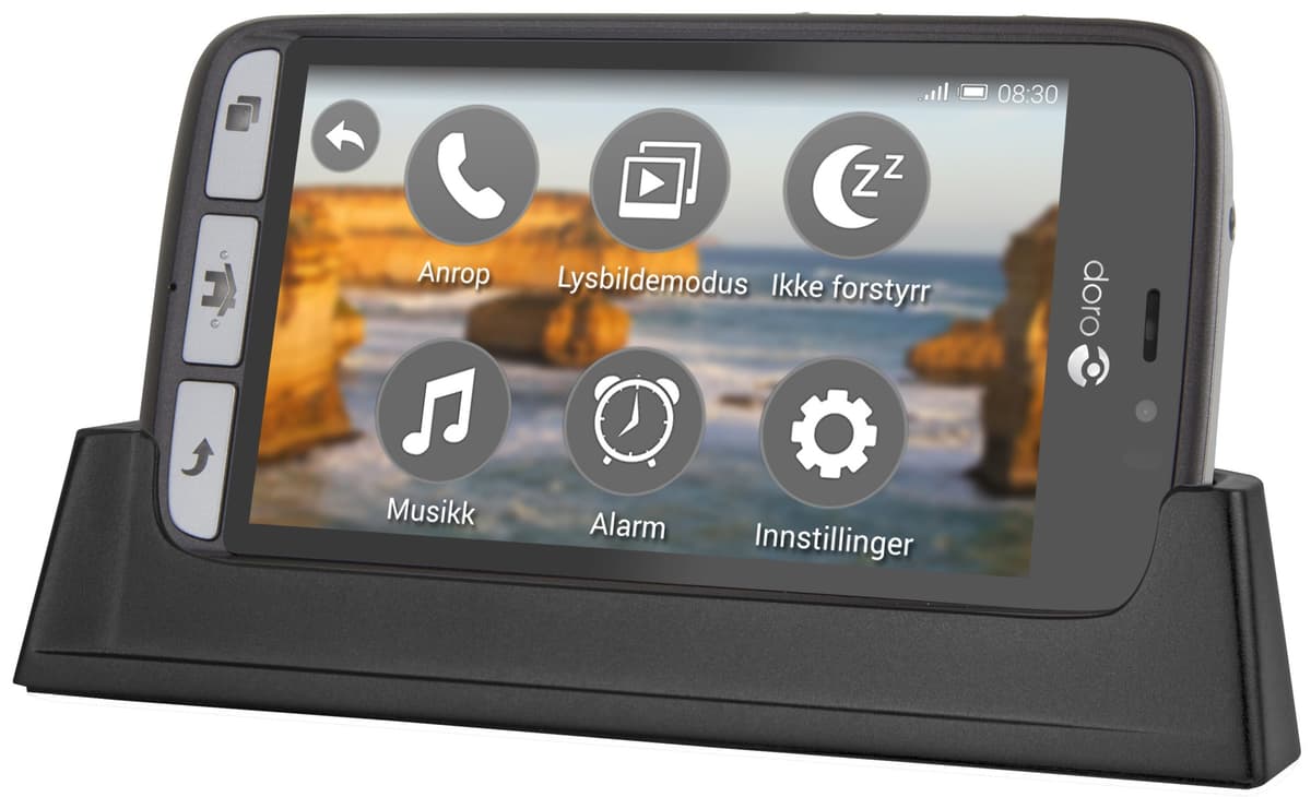 Doro 8030 smarttelefon (sort/stål) - Elkjøp | Elkjøp