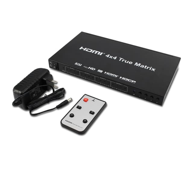 4 i 4 ut HDMI Matrix Switcher Splitter 4K 30Hz EDID RAM Blu-ray Sort ...