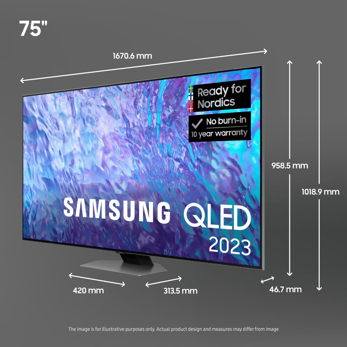 Samsung 75" Q80C 4K QLED Smart TV (2023) - Elkjøp | Elkjøp
