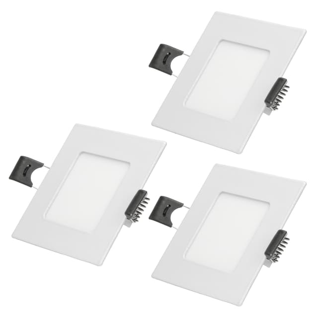 ECD Germany 3 pack LED infälld ljus 3W - panel spotlights tak Ultra ...