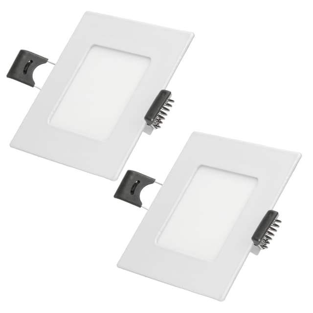 ECD Germany 2 Pack LED infälld ljus 3W - panel spotlights tak Ultra ...
