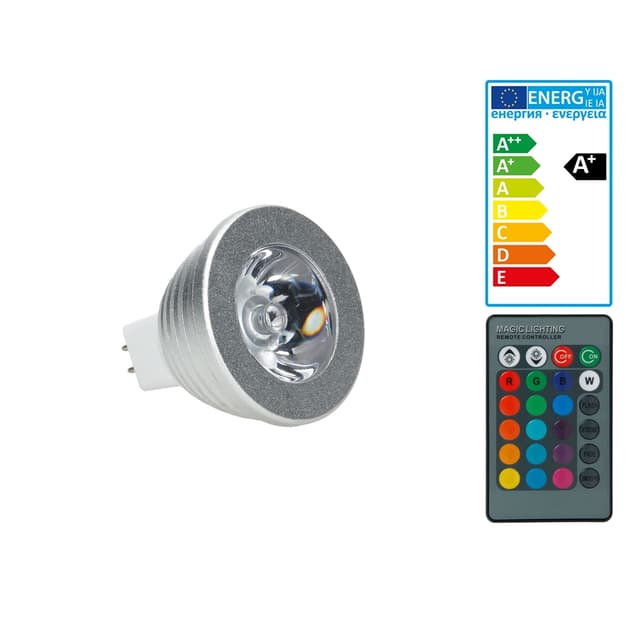 LED-Spot RGB MR16 3W - Gigantti verkkokauppa