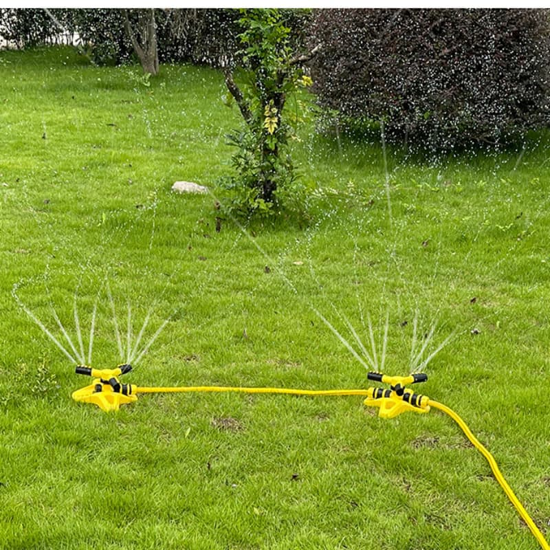 Plen sprinkler hage sprinkler justerbar 360-graders rotasjon bred ...