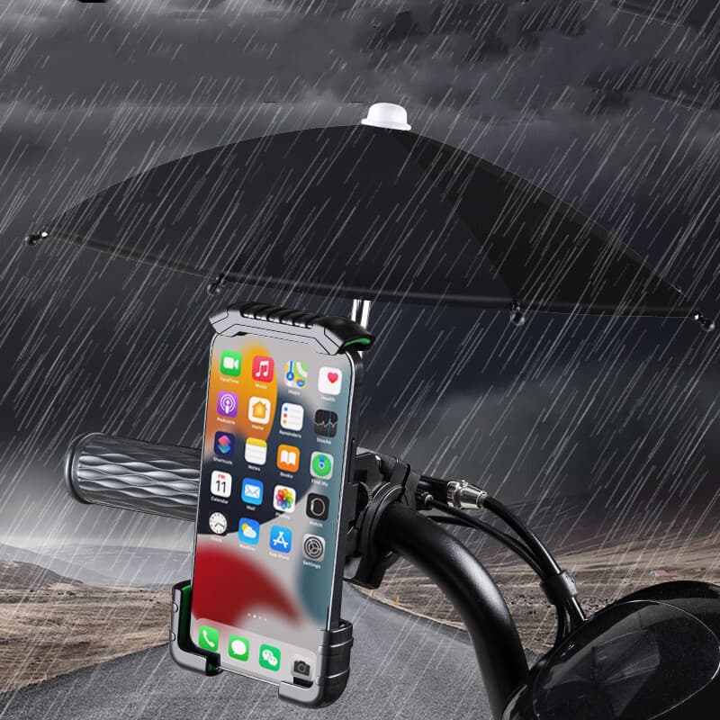 Vattentät solskydd litet paraply Cykelstyre Mobiltelefonhållare ...