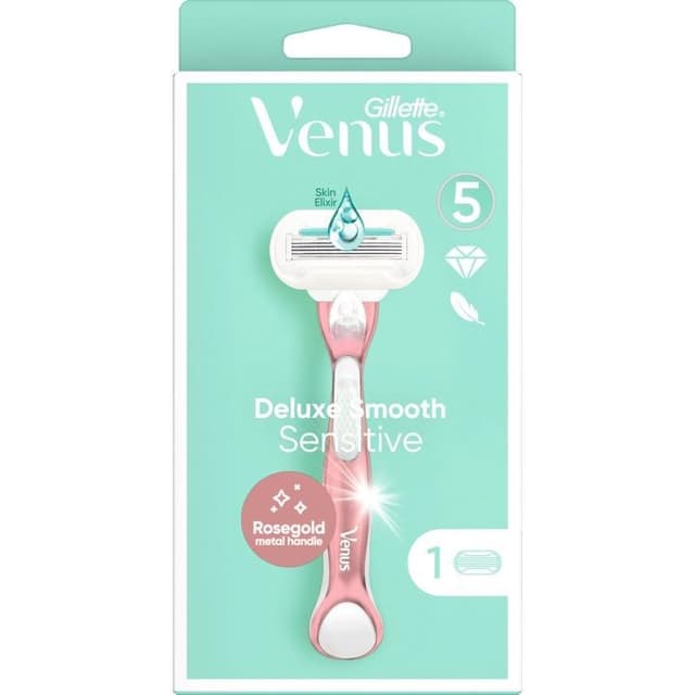 Gillette Venus Deluxe Smooth Sensitive Razor 1UP - Elgiganten - Elgiganten