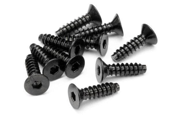 Tp Flat Head Screw M4X15Mm (Hex Socket/10Pcs) - Elgiganten