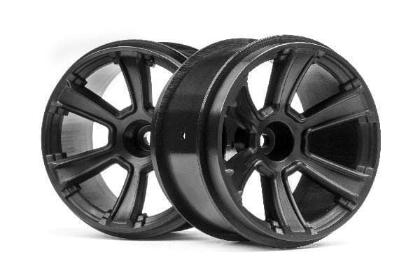 HPI 6-Shot Mt Wheel (Black/2Pcs) | Elgiganten | Elgiganten