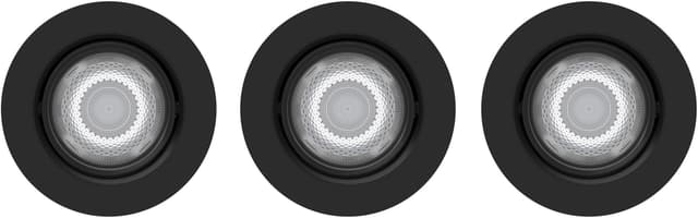 Philips Impala taklampa 6 W 3-pack (svart) - Elgiganten