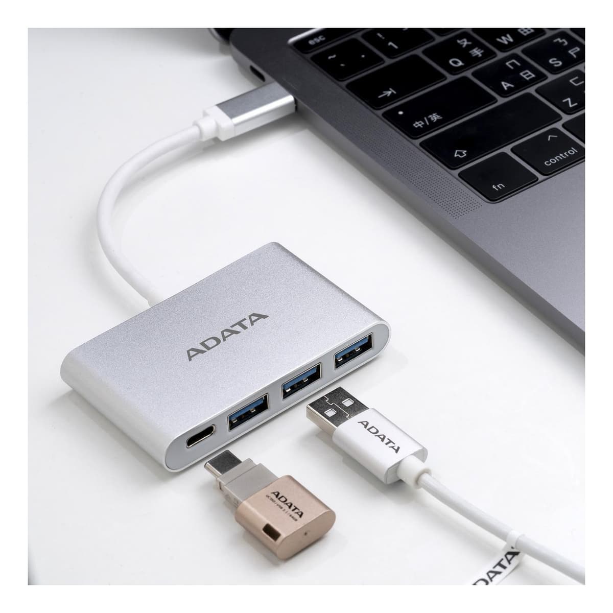 ADATA USB-C TIL 3-PORT USB-A 3.1 HUB - Elkjøp | Elkjøp