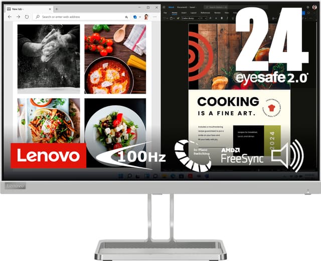 Lenovo L24i-40 23,8" IPS WLED-computerskærm | Elgiganten