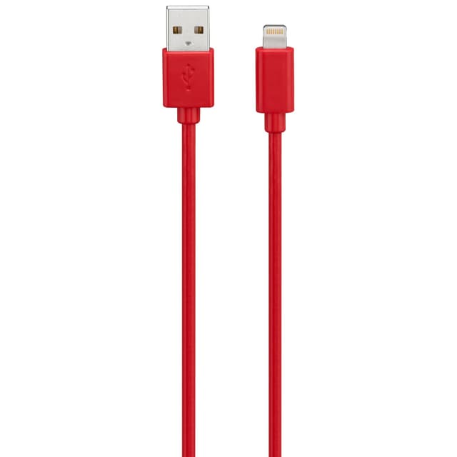 Goji Lightning kabel 1,8 m (röd) - Elgiganten - Elgiganten