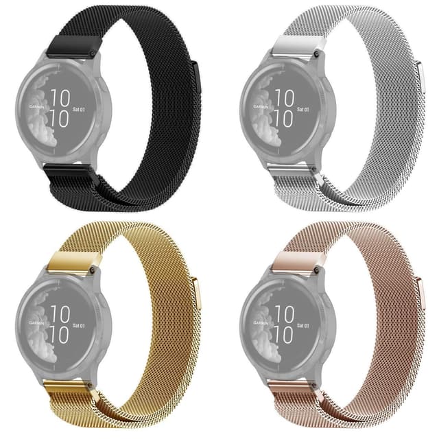 SKALO Milanese Loop til Garmin Venu 2 Plus - Sort | Elgiganten