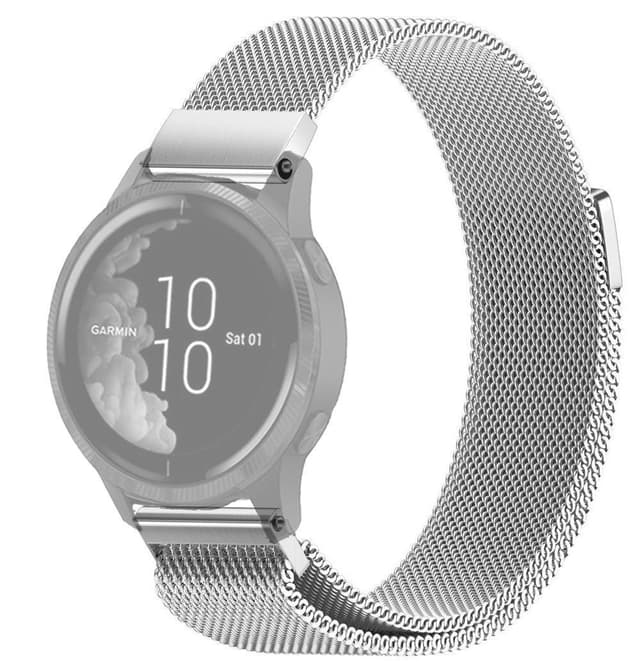 SKALO Milanese Loop til Garmin Venu 2 Plus - Sølv | Elgiganten | Elgiganten