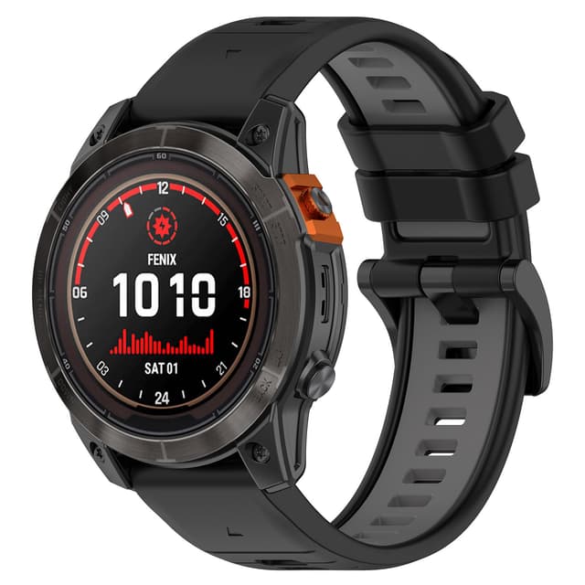 Quick-Release Horizontal Lines Two-Tone Armband Watch Arm för Garmin F ...