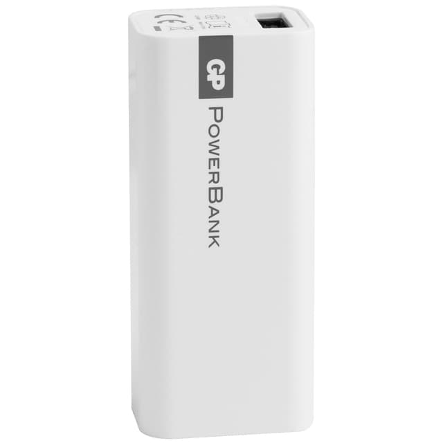 GP PowerBank Yolo 2600 mAh (hvit) - Elkjøp