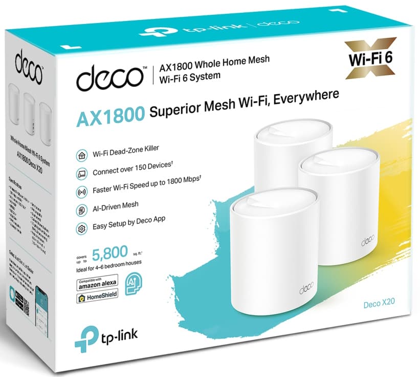 TP-Link Deco X20 mesh WiFi 6 sett (3-pakning) - Elkjøp | Elkjøp