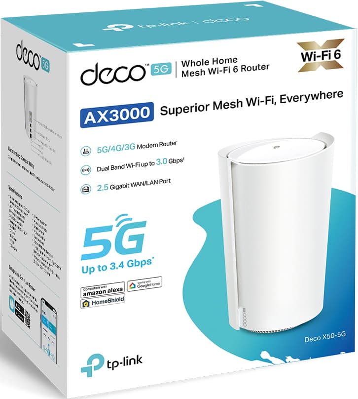 TP-Link Deco X50 5G WiFi 6 mesh WiFi reititin - Gigantti
