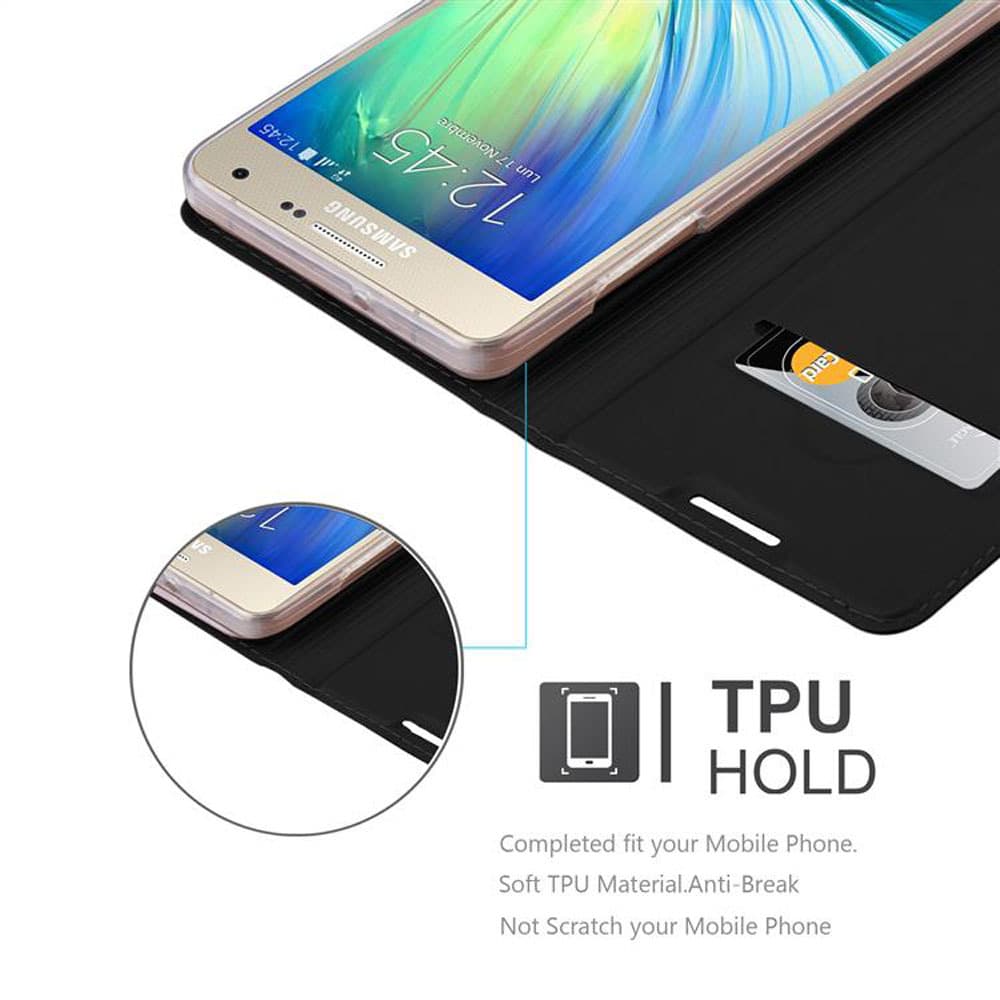 Samsung Galaxy A3 2015 lommebokdeksel etui (svart) - Elkjøp