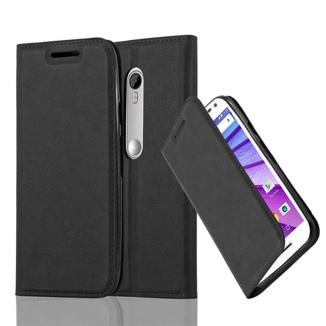 Motorola MOTO G3 lommebokdeksel case (svart) - Elkjøp