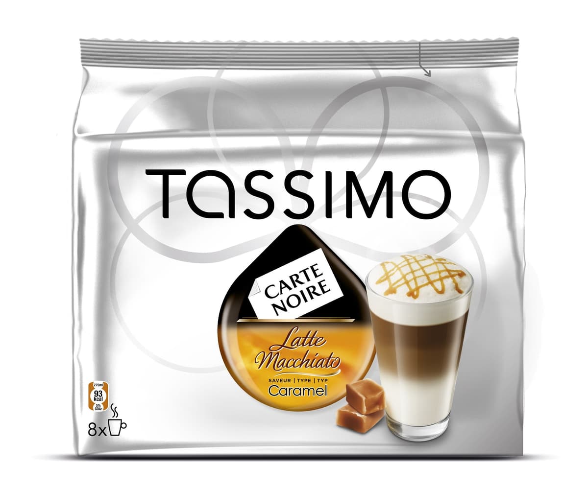 Tassimo Carte Noir kapsler - Latte Macchiato Karamell - Elkjøp | Elkjøp