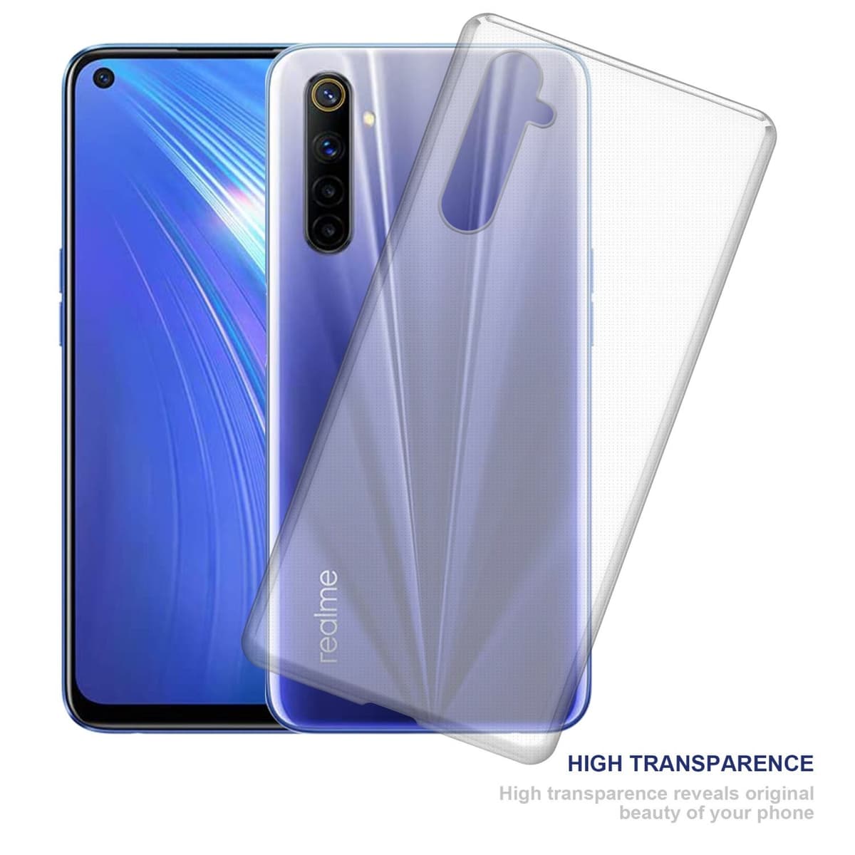 Realme 6 4G / 6s deksel case cover (gjennomsiktig) - Elkjøp
