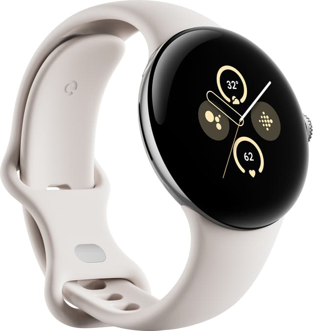 Google Pixel Watch 2 LTE (Silver/Porcelain) - Elgiganten
