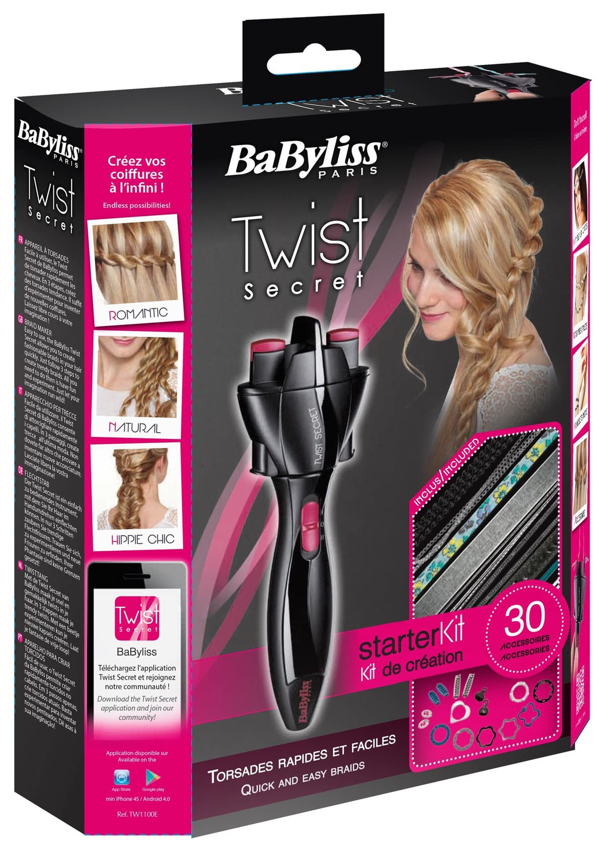 BaByliss Twist Secret flettemaskin TW1100E - Elkjøp | Elkjøp