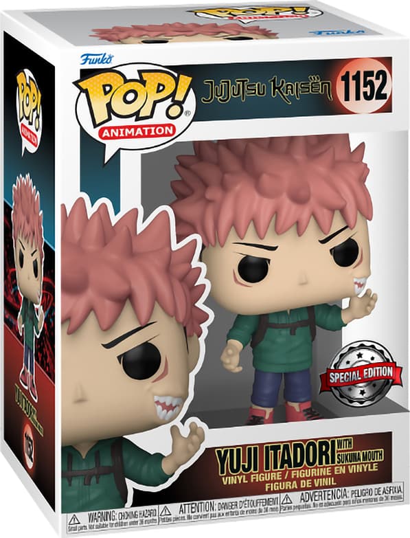 Funko Pop! Vinyl Exclusive Jujutsu Kaisen Yuji-figuuri Sukunan suulla ...