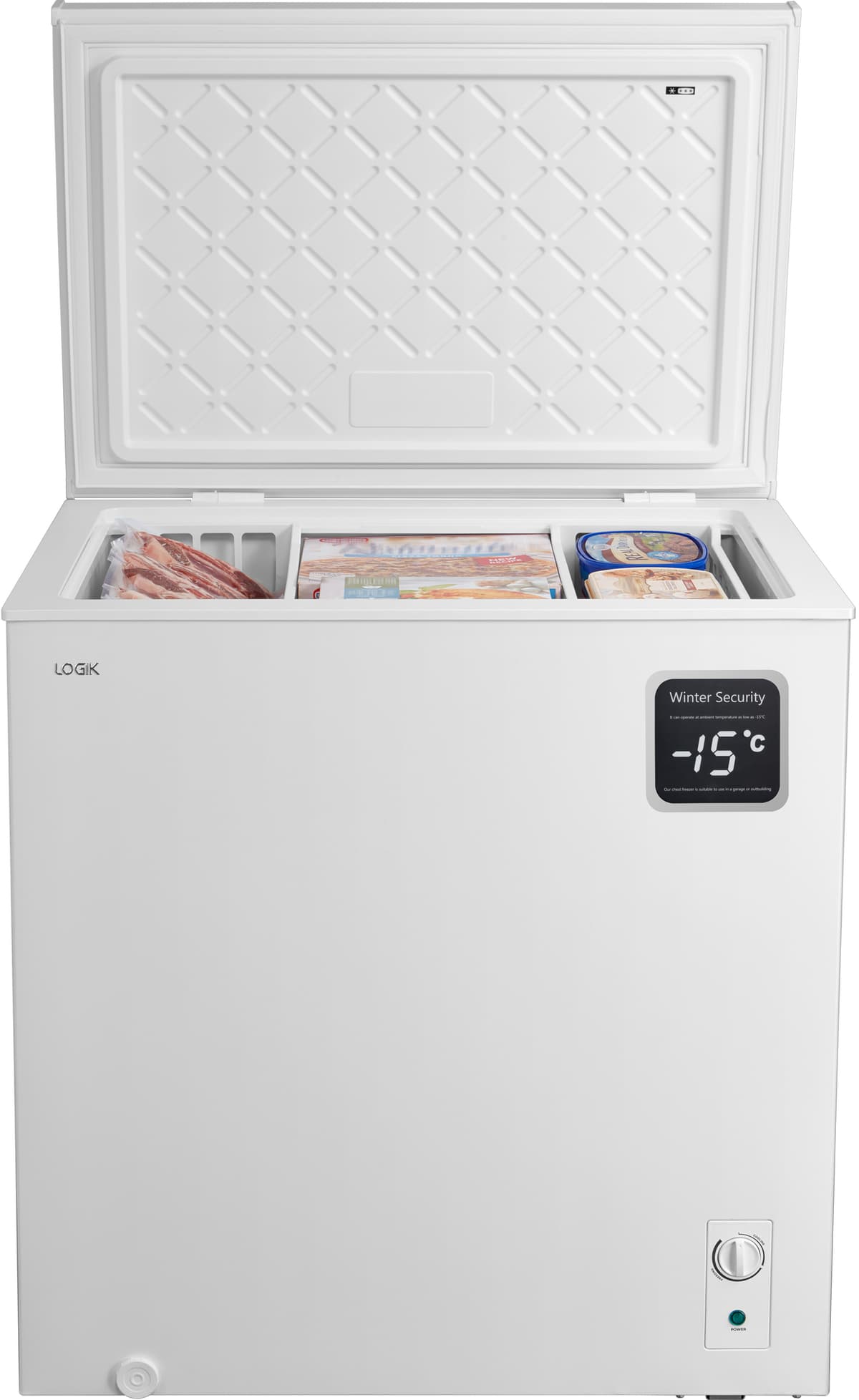 Logik Frysbox LCF198W23E (vit 198 liter) - Elgiganten
