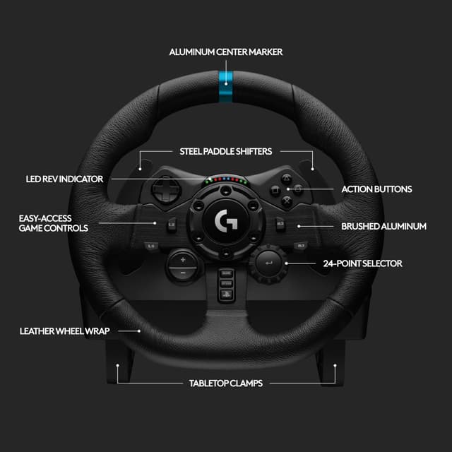 Logitech G923 Logitech G923 PC/PlayStation racingratt - Elkjøp | Elkjøp