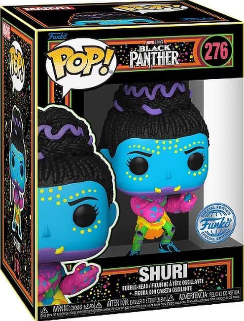 Funko Pop! Exclusive Marvel Shuri Blacklight figur - Elkjøp