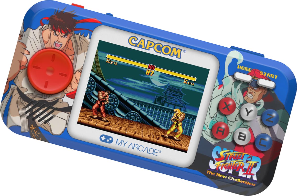 My Arcade Pocket Player Super Street Fighter II handhållen konsol ...