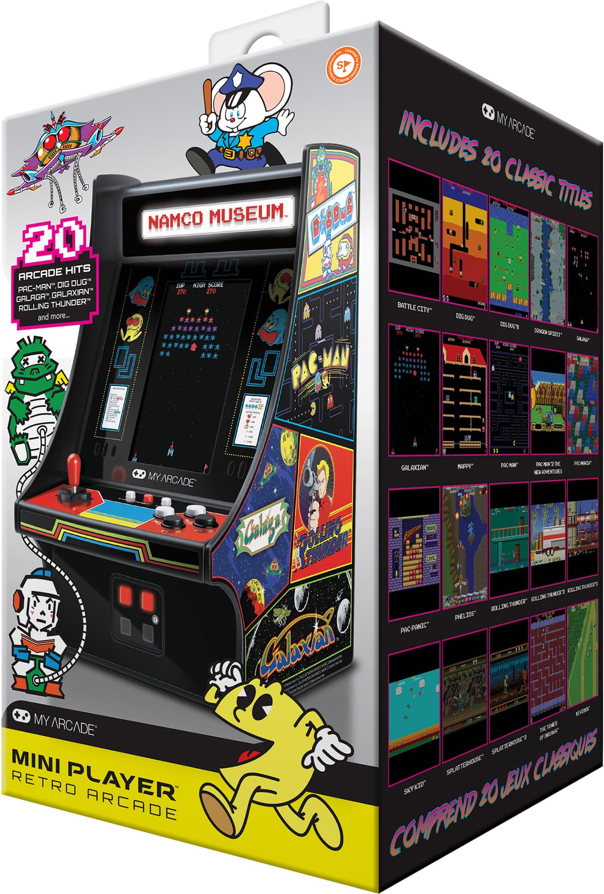 My Arcade Mini Player 10" Bandai Namco hits retro spillkonsoll - Elkjøp ...