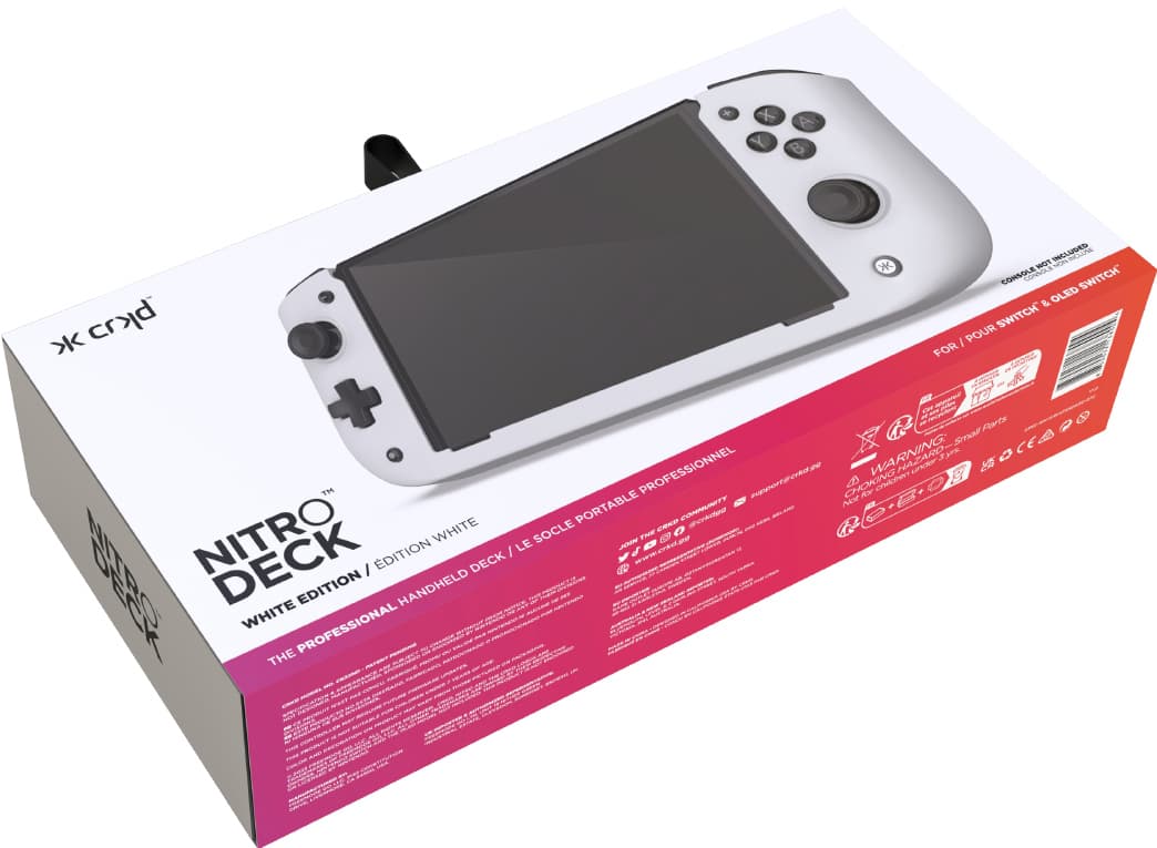 Crkd Nintendo Switch Nitro Deck (hvit) - Elkjøp