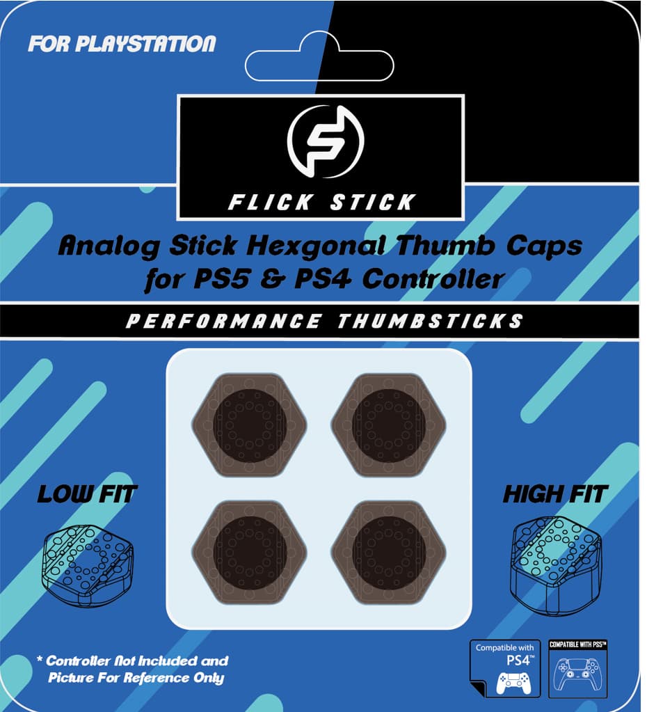 Flick Stick Hexagonal tommelgrep til PS5/PS4-kontrollere - Elkjøp