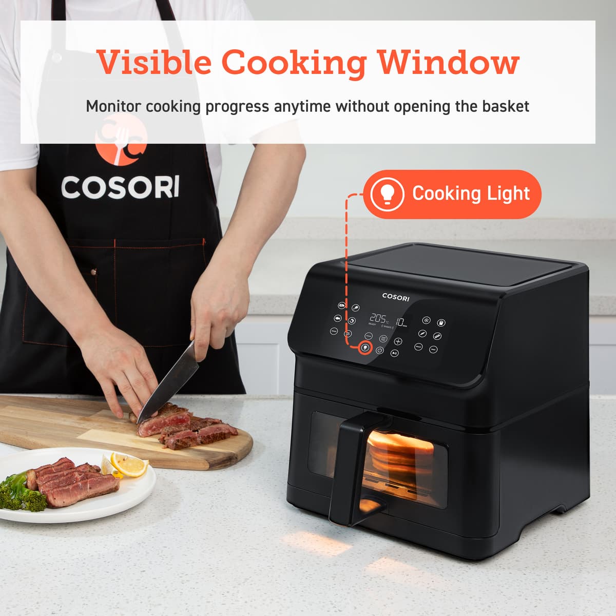 Cosori Premium II Plus airfryer CAF-P653-KEUR (sort) - Elkjøp | Elkjøp