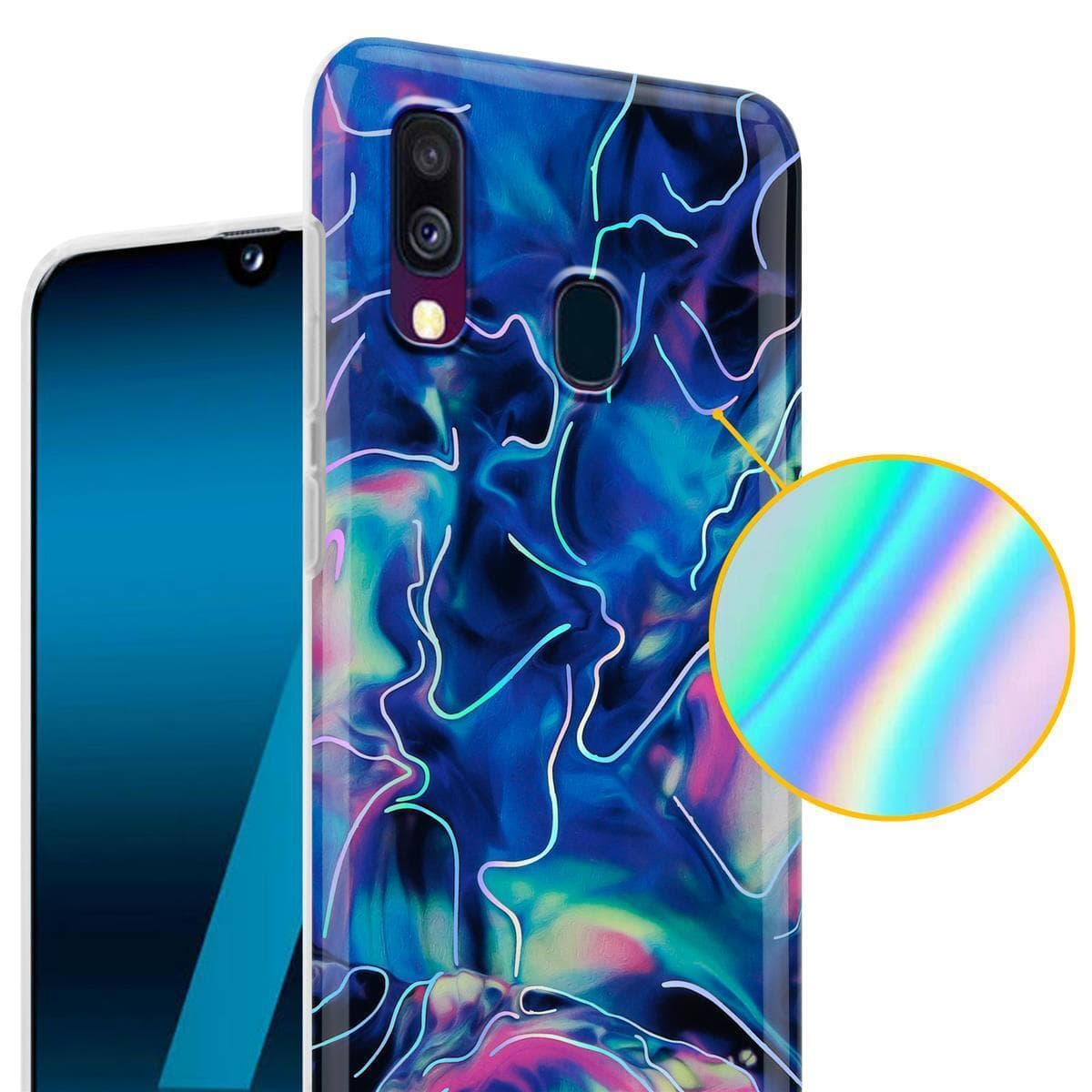 Samsung Galaxy A40 lommebokdeksel etui (blå) - Elkjøp