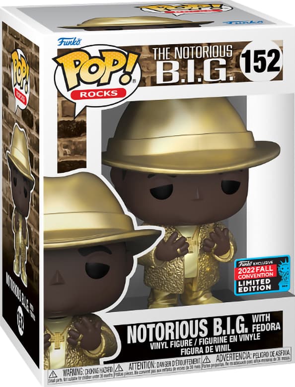Funko Pop! Convention Exclusive The Notorious B.I.G figur med fedora ...